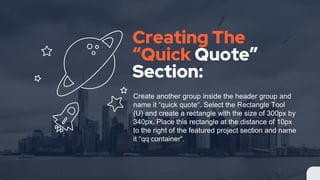 Create The Quick Quote Section: | PPTX