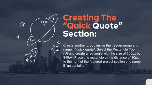 Create The Quick Quote Section: | PPT