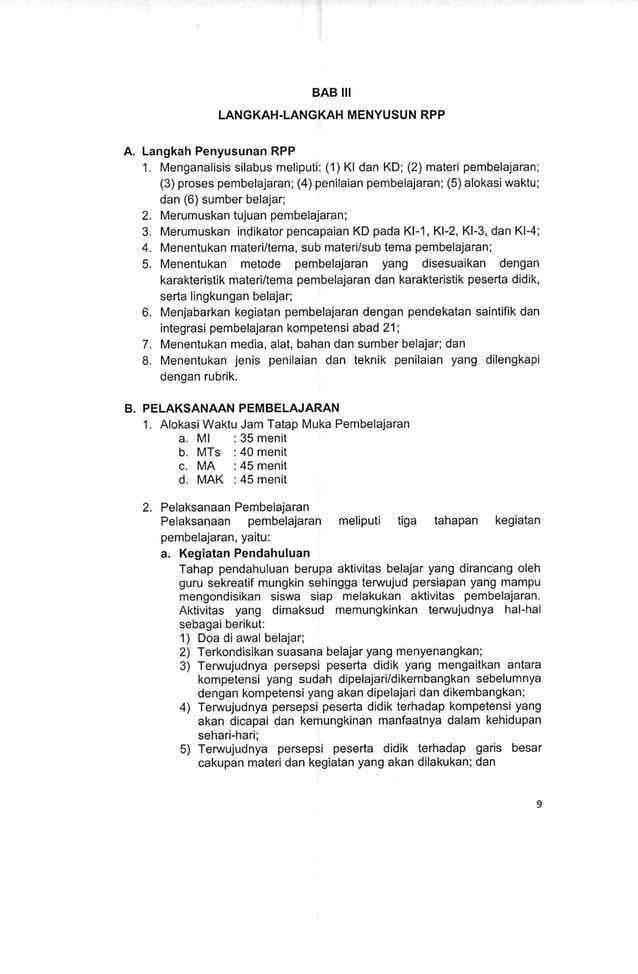 5. juknis penyusunan rpp pada madrasah [5164] | PDF