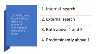 Consumer Behavior- Multiple Choice Qeustions an Answers on Consumer ...