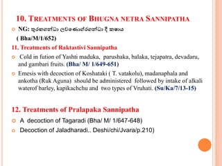 various sannipatha and their management | PPTX