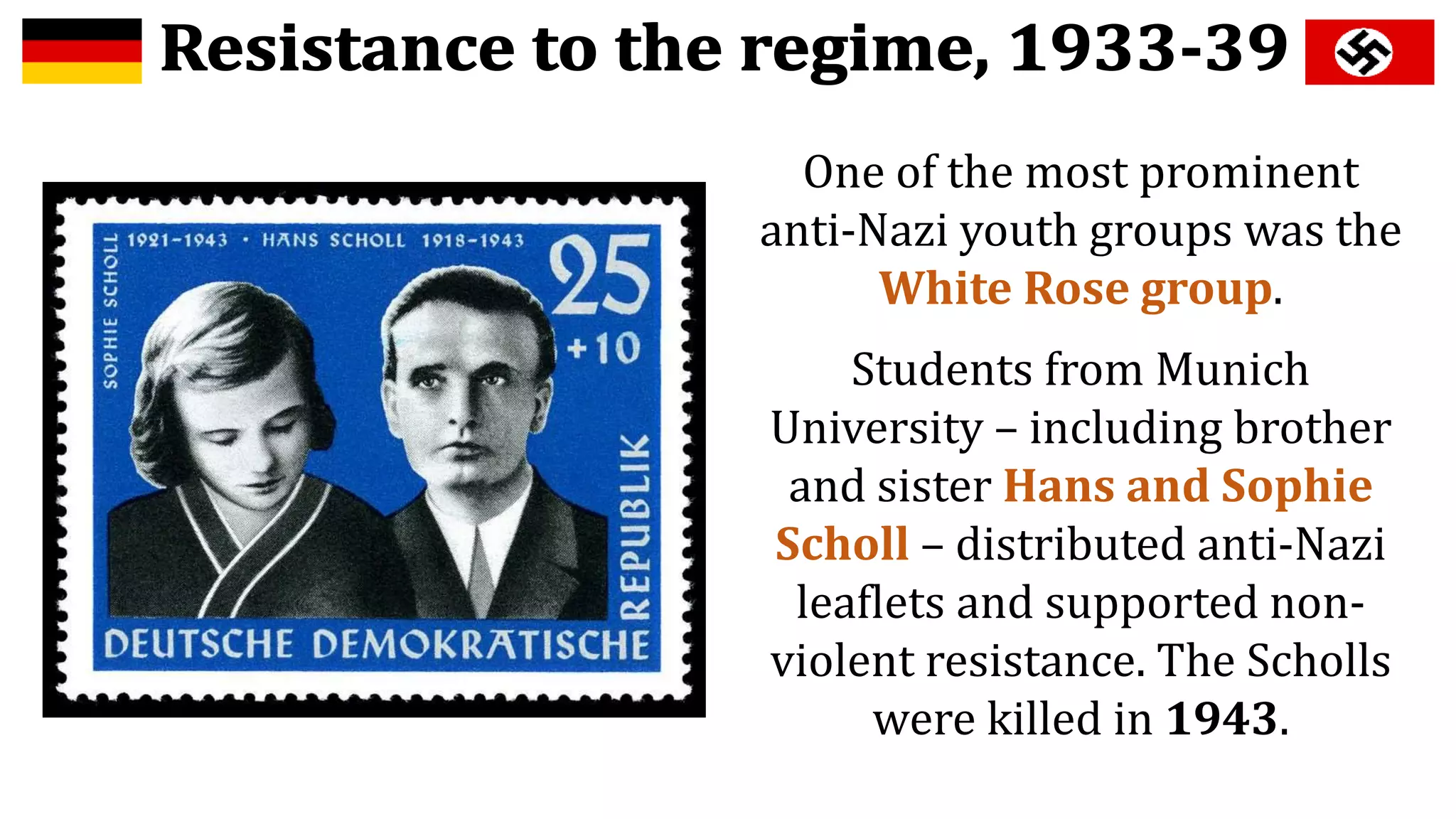 Nazi germany - Other resistance | PPTX