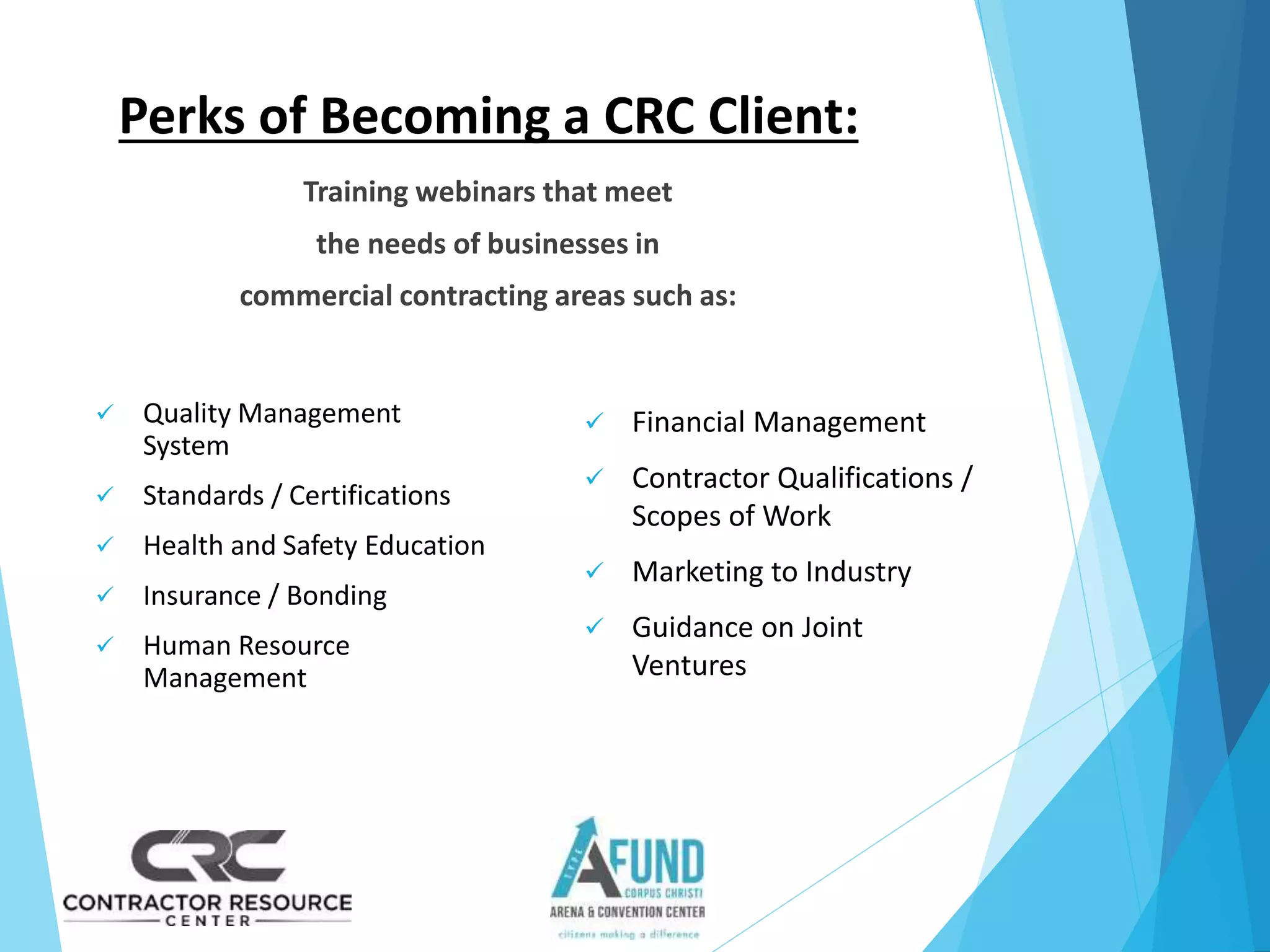 Contractor Resource Center | PPTX