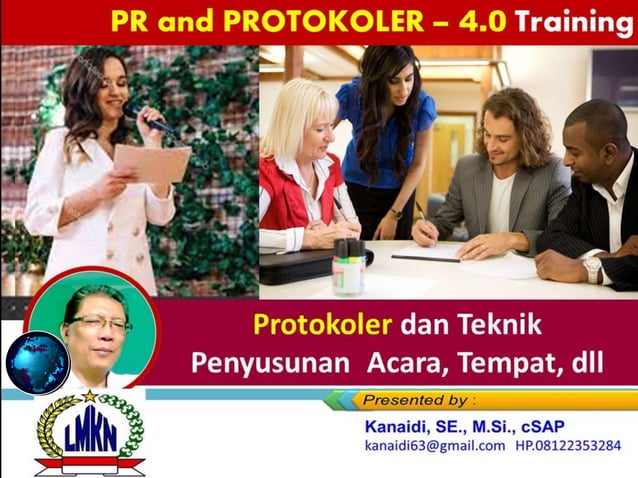 Protokoler dan Teknik Penyusunan Acara, Tempat, dll _Training Effective ...