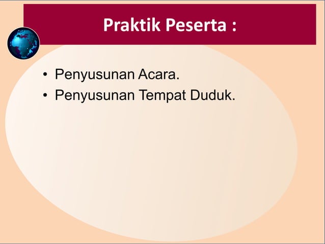 Protokoler dan Teknik Penyusunan Acara, Tempat, dll _Training Effective ...