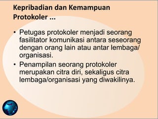 Protokoler dan Teknik Penyusunan Acara, Tempat, dll _Training Effective ...