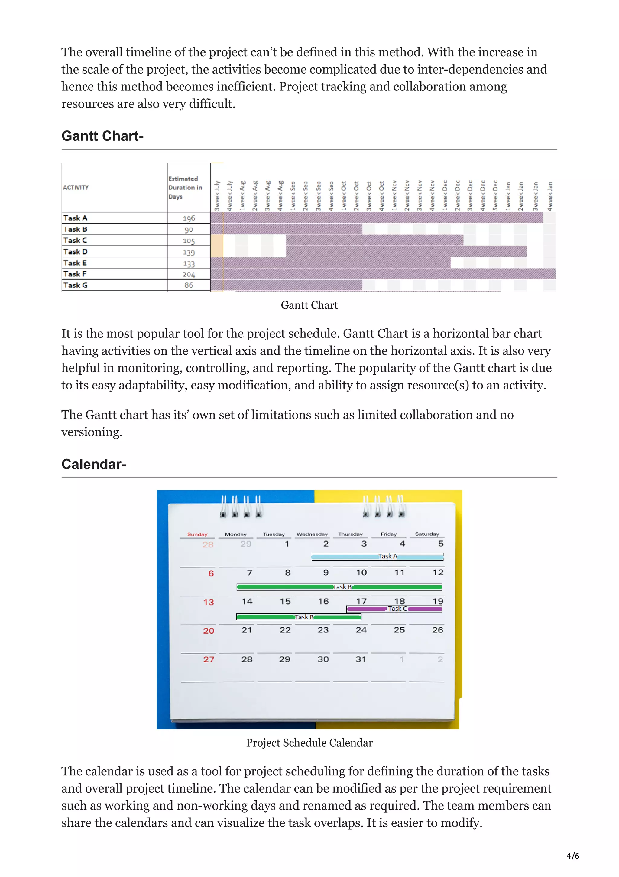 Project schedule- What, How, Tools & Techniques | PDF