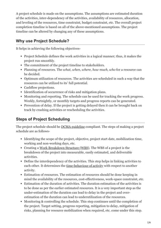 Project schedule- What, How, Tools & Techniques | PDF