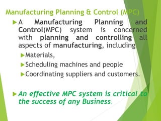 5. introduction to manufacturing_plannin | PPT