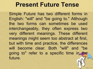 5.present future tense | PPT