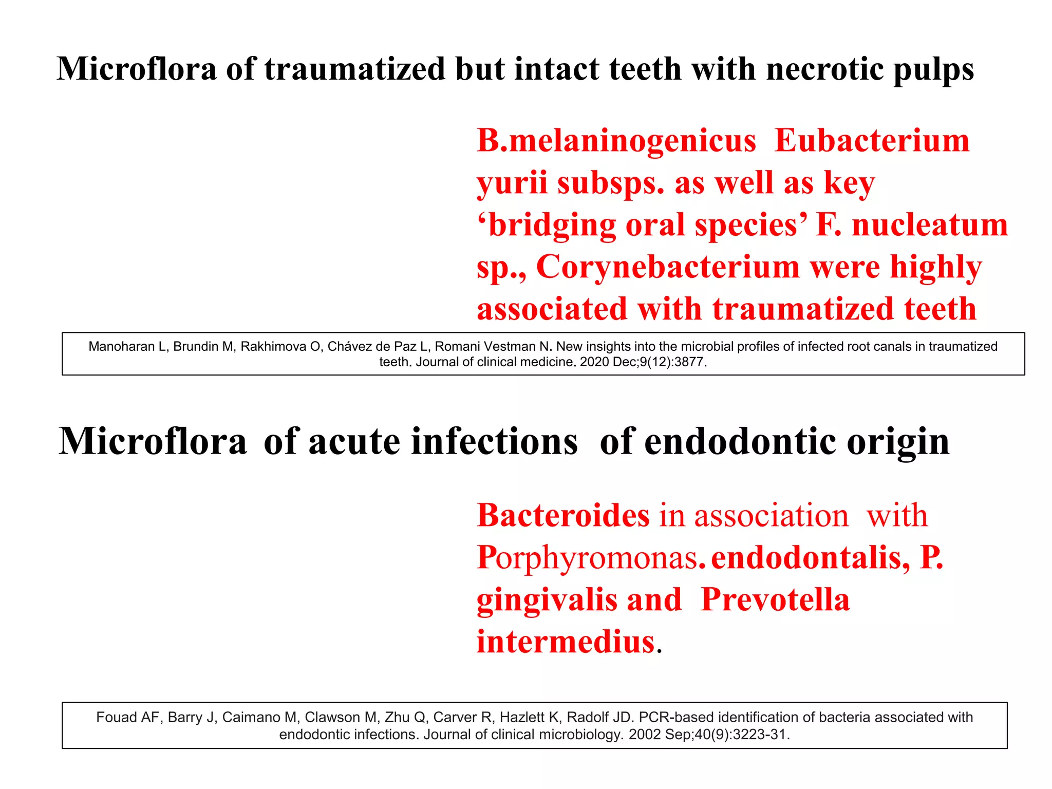 Endodontic Microflora | PPTX