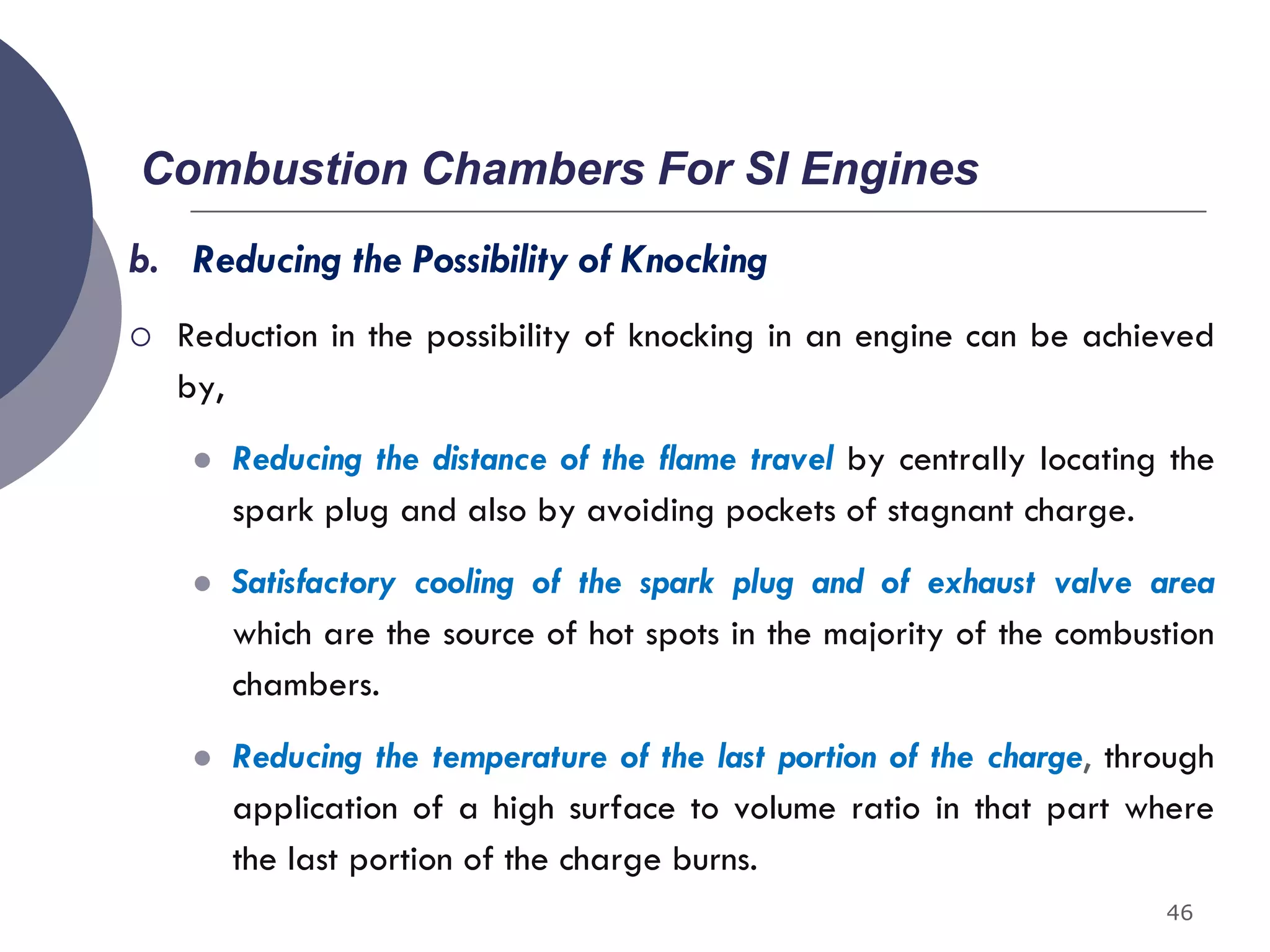 5.2 combustion and combustion chamber for si engines | PDF