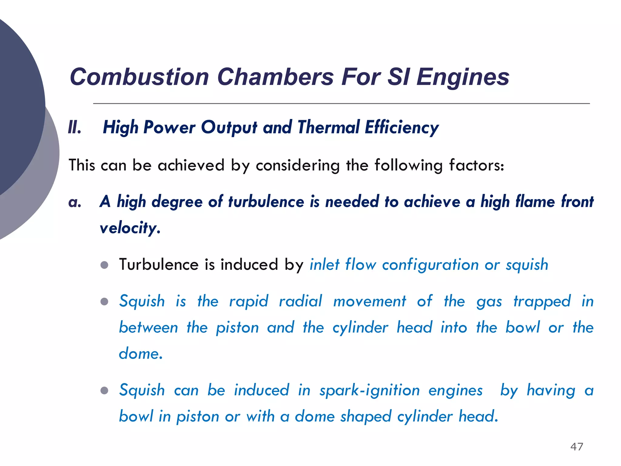5.2 combustion and combustion chamber for si engines | PDF