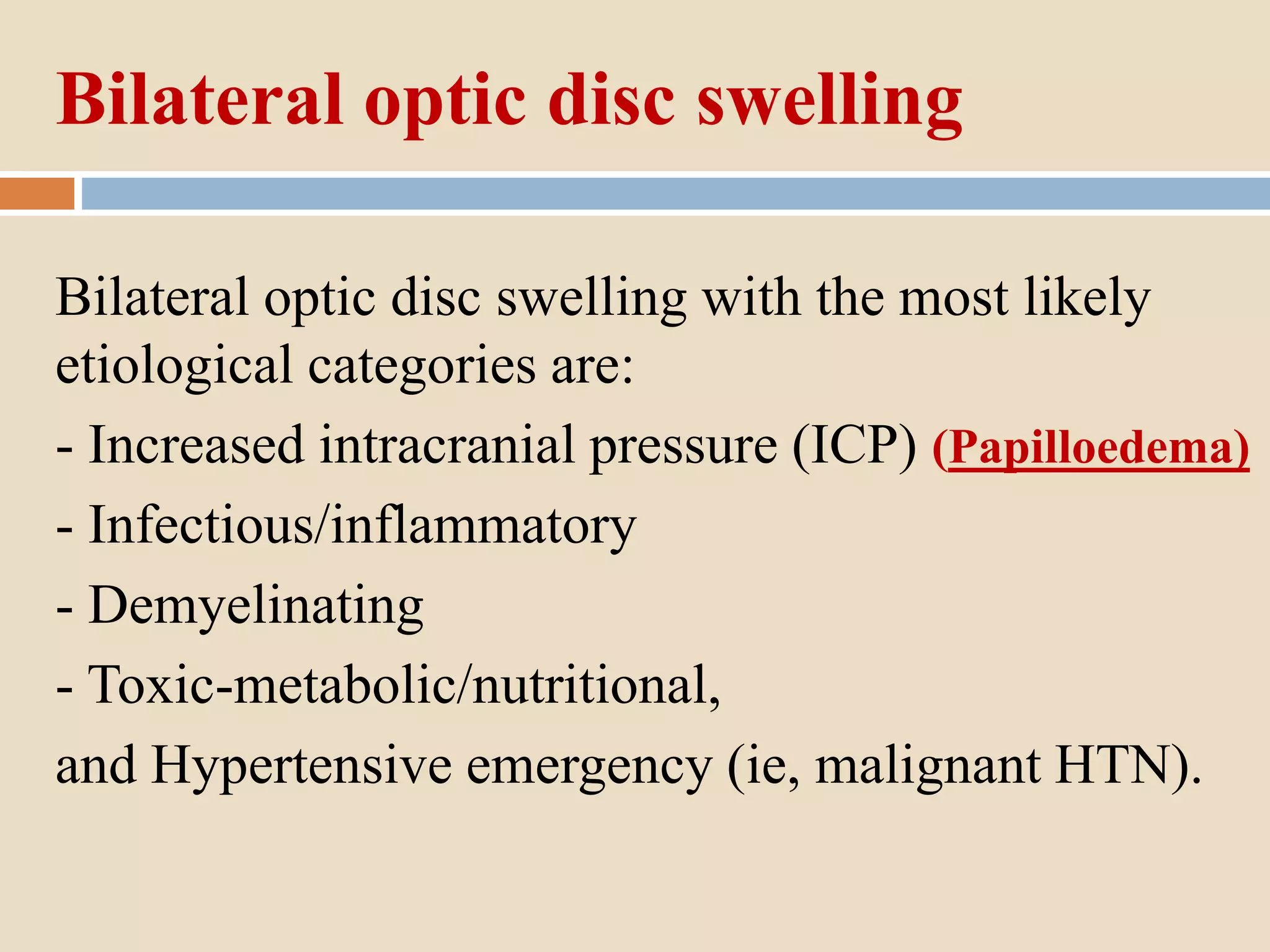 5. papilloedema | PPTX