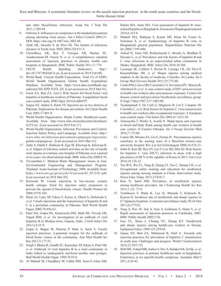 A Systematic Review of the Literature on the Unsafe Injection Practices ...