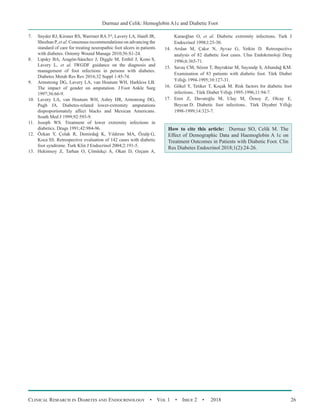 The Effect of Demographic Data and Hemoglobin A 1c on Treatment ...
