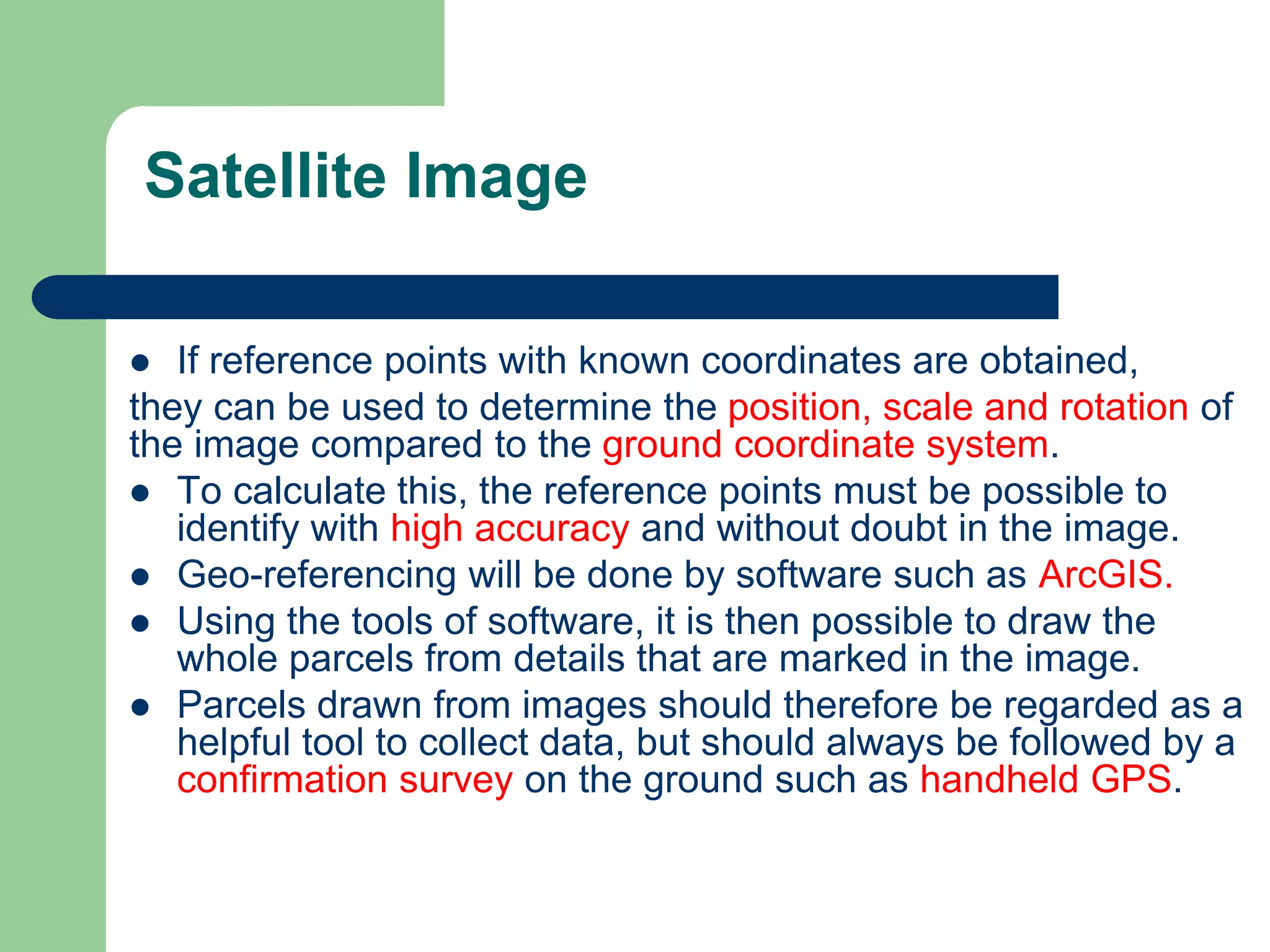 5. lecture 4 data capturing techniques - satellite and aerial images | PDF
