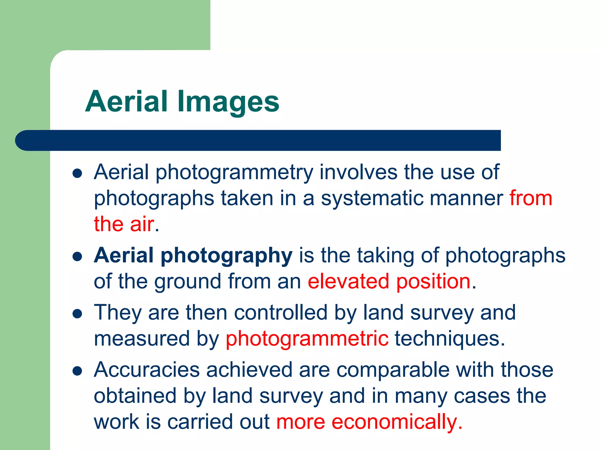 5. lecture 4 data capturing techniques - satellite and aerial images | PDF