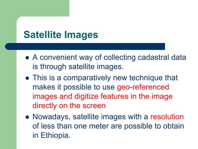 5. lecture 4 data capturing techniques - satellite and aerial images | PPT