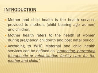 Mother and child health | PDF