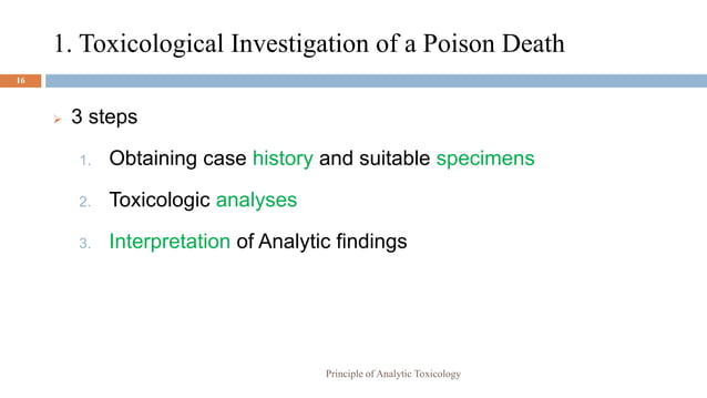 5. analytic and forensic toxicology | PPTX