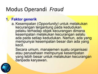 Modus Operandi dan Skenario Fraud _Training FRAUD RISK ASSESSMENT | PPT