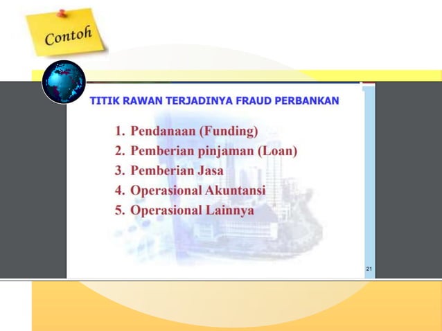 Modus Operandi dan Skenario Fraud _Training FRAUD RISK ASSESSMENT | PPT
