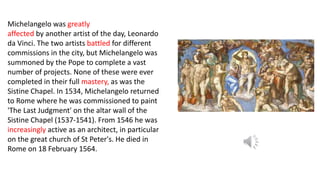 Michelangelo biography for Greek ESL students | PPT