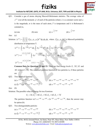 5.Thermodynamics and Statistical Physics_GATE.pdf | Physics | Science