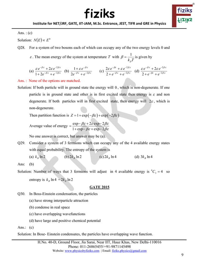5.Thermodynamics and Statistical Physics_GATE.pdf | Physics | Science