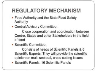 Food laws & Regulations | PPTX