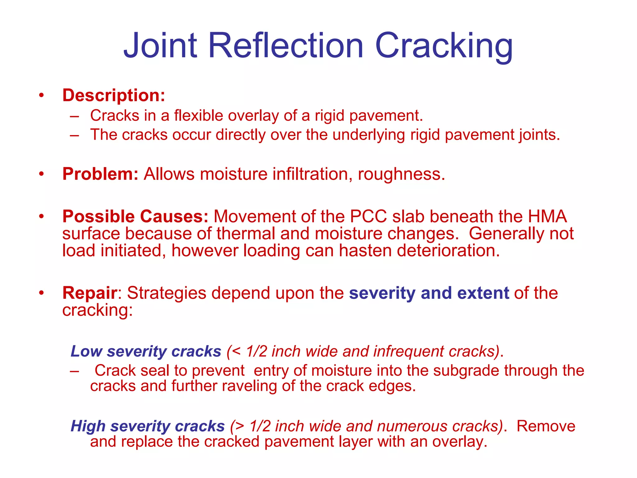 Failures in flexible and rigid pavement | PPTX