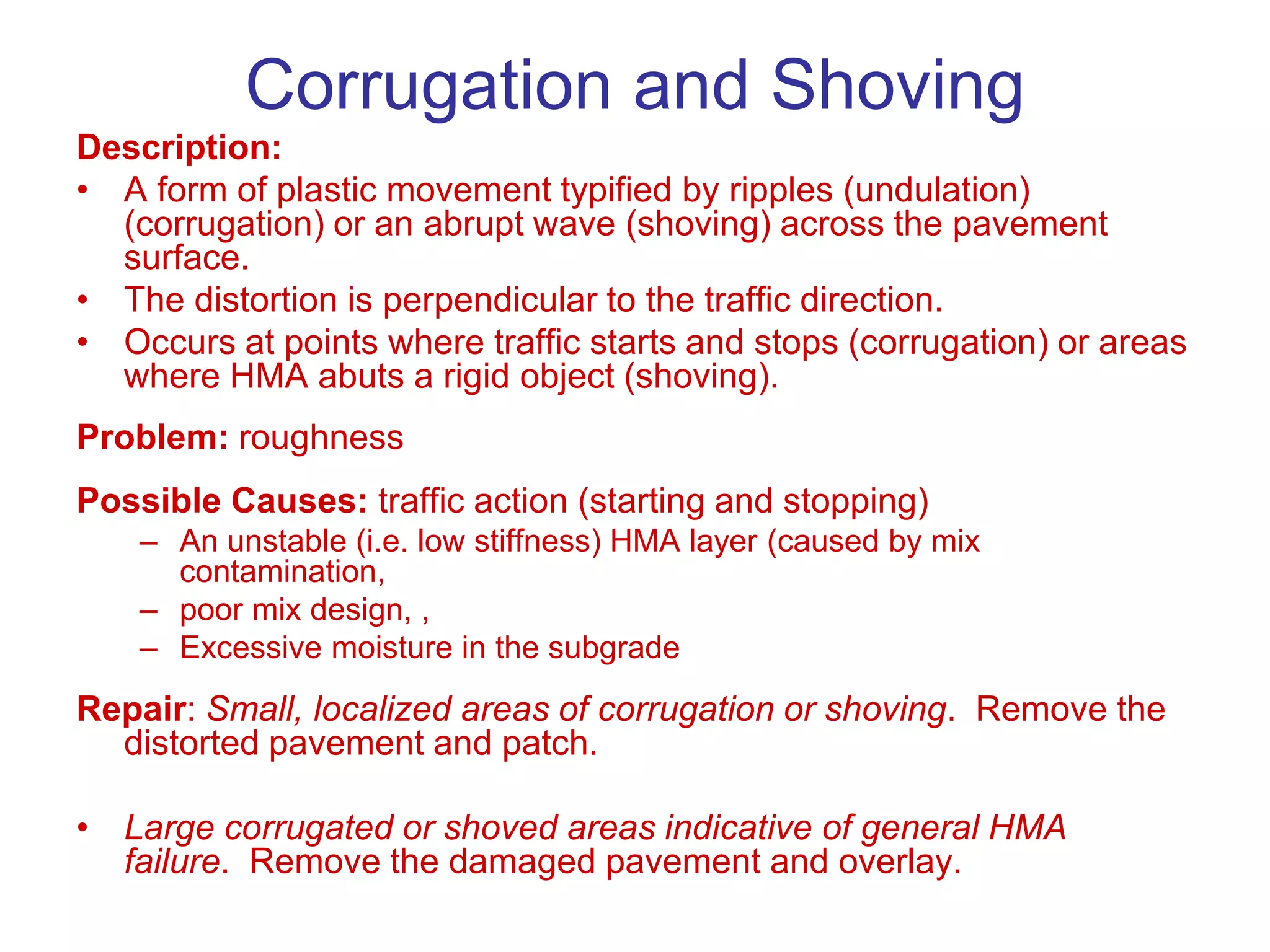 Failures in flexible and rigid pavement | PPTX