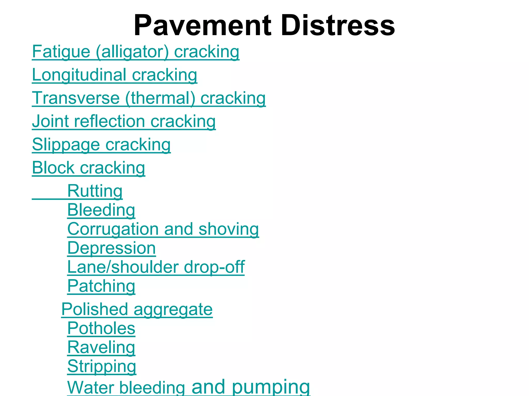 Failures in flexible and rigid pavement | PPTX