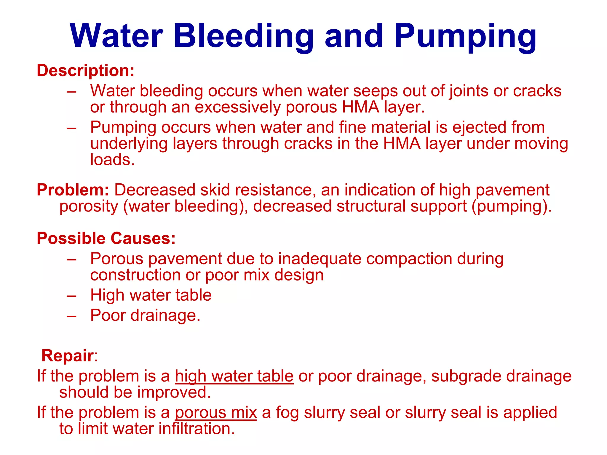 Failures in flexible and rigid pavement | PPTX