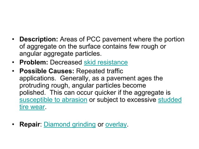 Failures in flexible and rigid pavement | PPTX