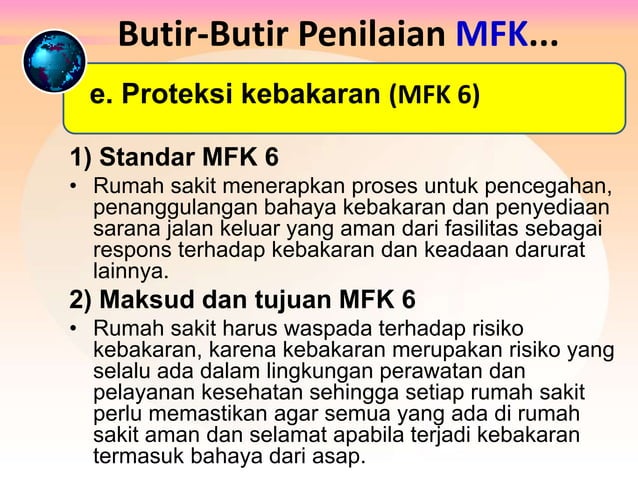 Manajemen Fasilitas dan Keselamatan (MFK) _BimTek "Standar AKREDITASI ...