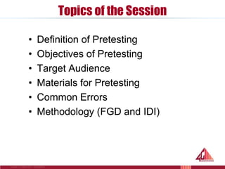 Pretesting of materials.ppt