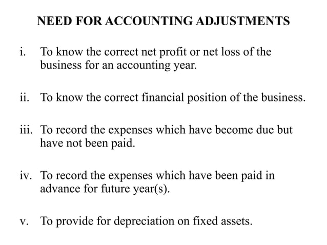 5. FINAL ACCOUNTS WITH ADJUSTMENTS.pptx | Stocks and Bonds | Personal Investing