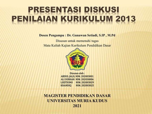 5. PPT TUGAS KELOMPOK 5 Penilaian k13 (5)(2).pptx