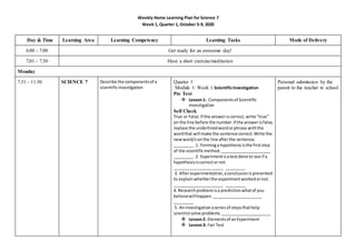 5. Weekly Home Learning Plan in Science.docx