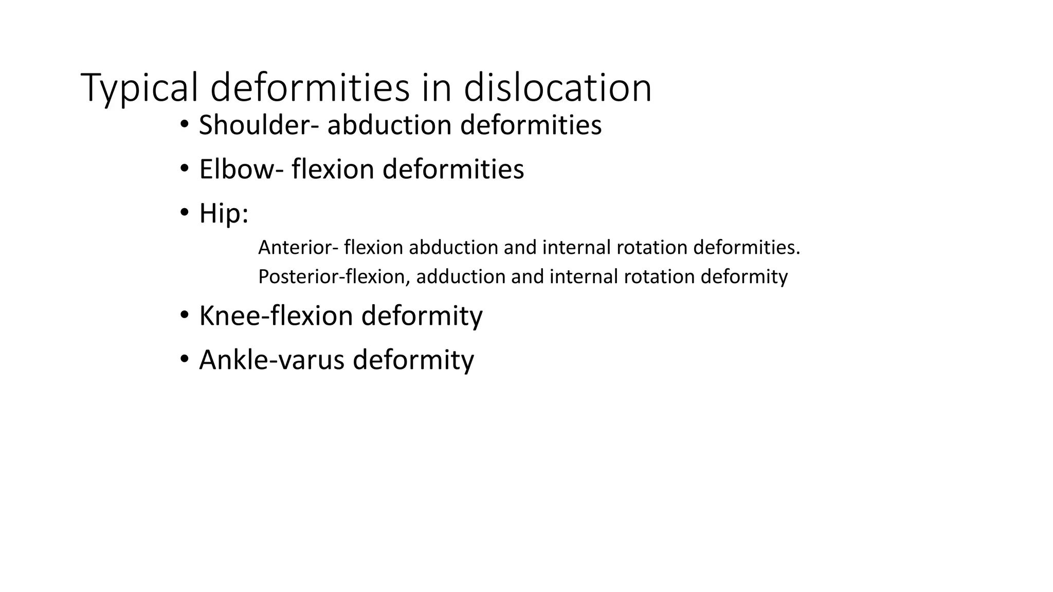 Common Dislocations and subluxations | PPTX