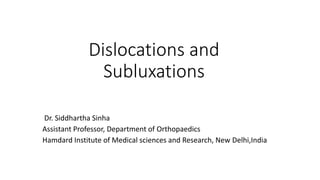 Common Dislocations and subluxations | PPTX