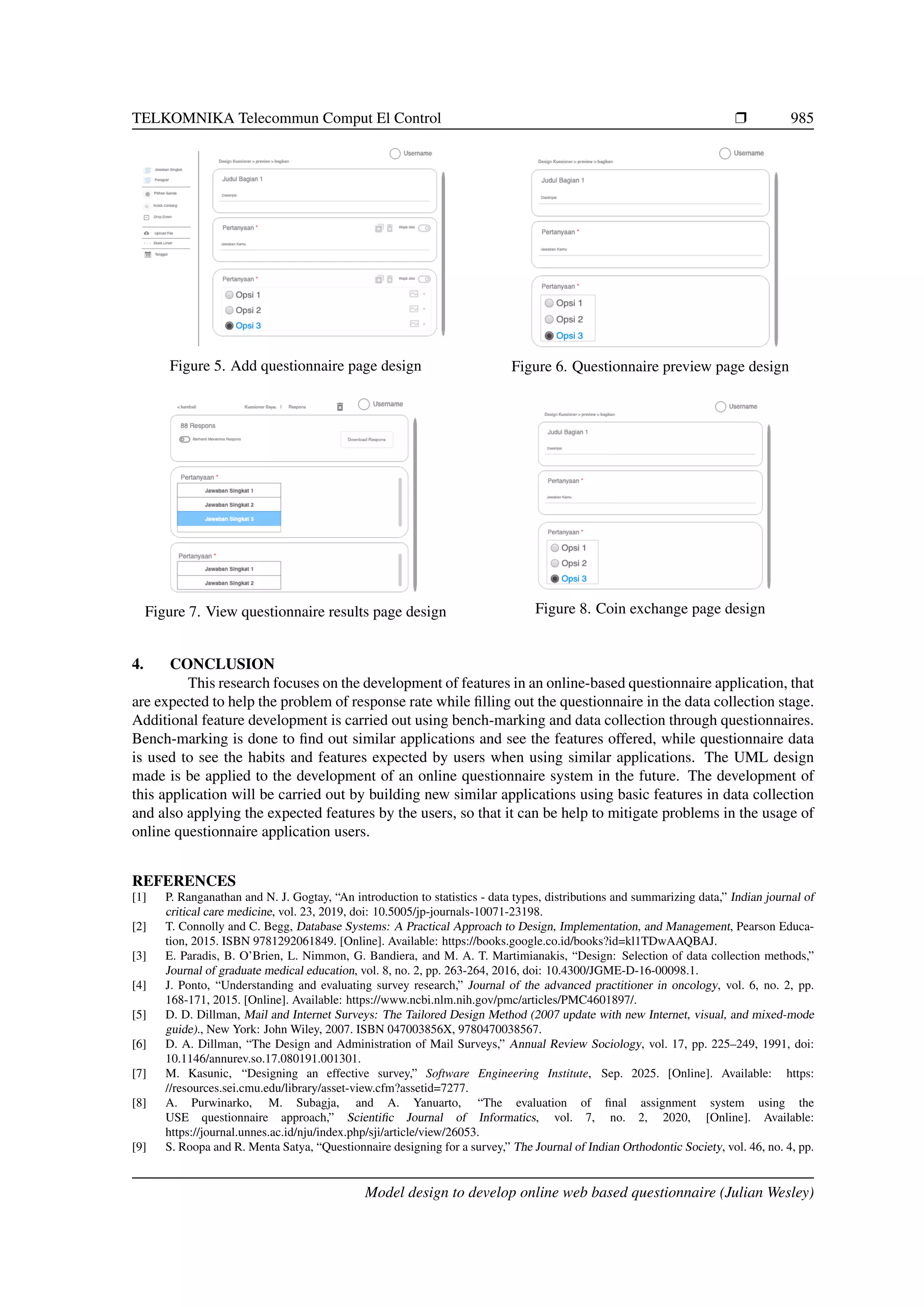Model design to develop online web based questionnaire | PDF