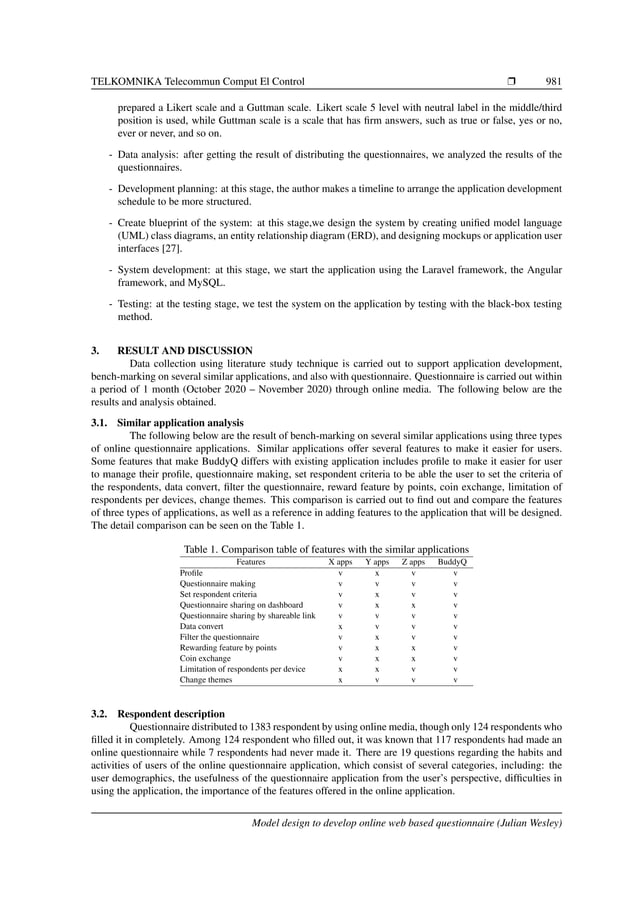 Model design to develop online web based questionnaire | PDF