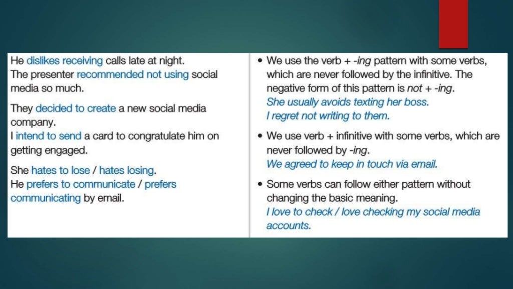 5. Verb patterns (-ing and infinitive).pptx