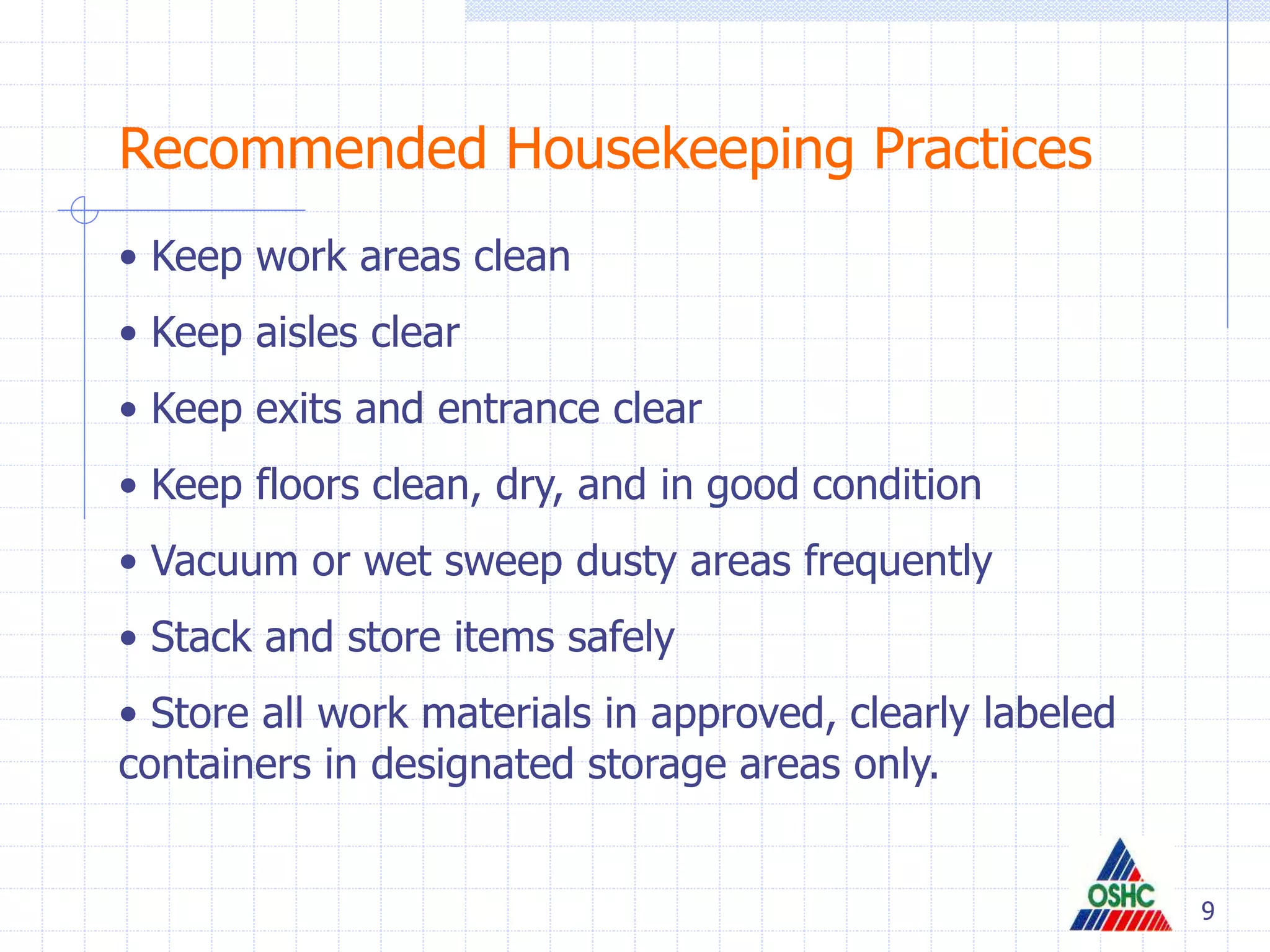 5. Housekeeping.ppt