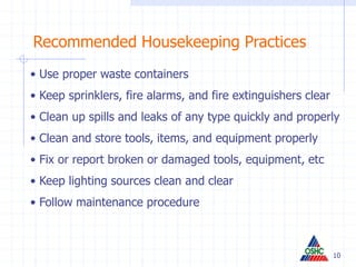 5. Housekeeping.ppt