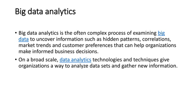 Big Data Analytics With Hadoop | PPTX | Internet | Computing