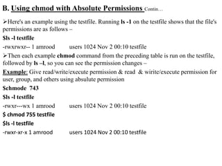 FILE PERMISSION OR ACCESS MODE | PPTX